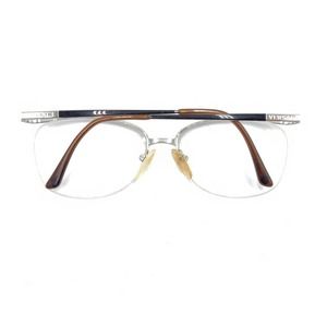 Versace | Accessories | Versace 188 1287 Brown Silver Metal Half Rim ...